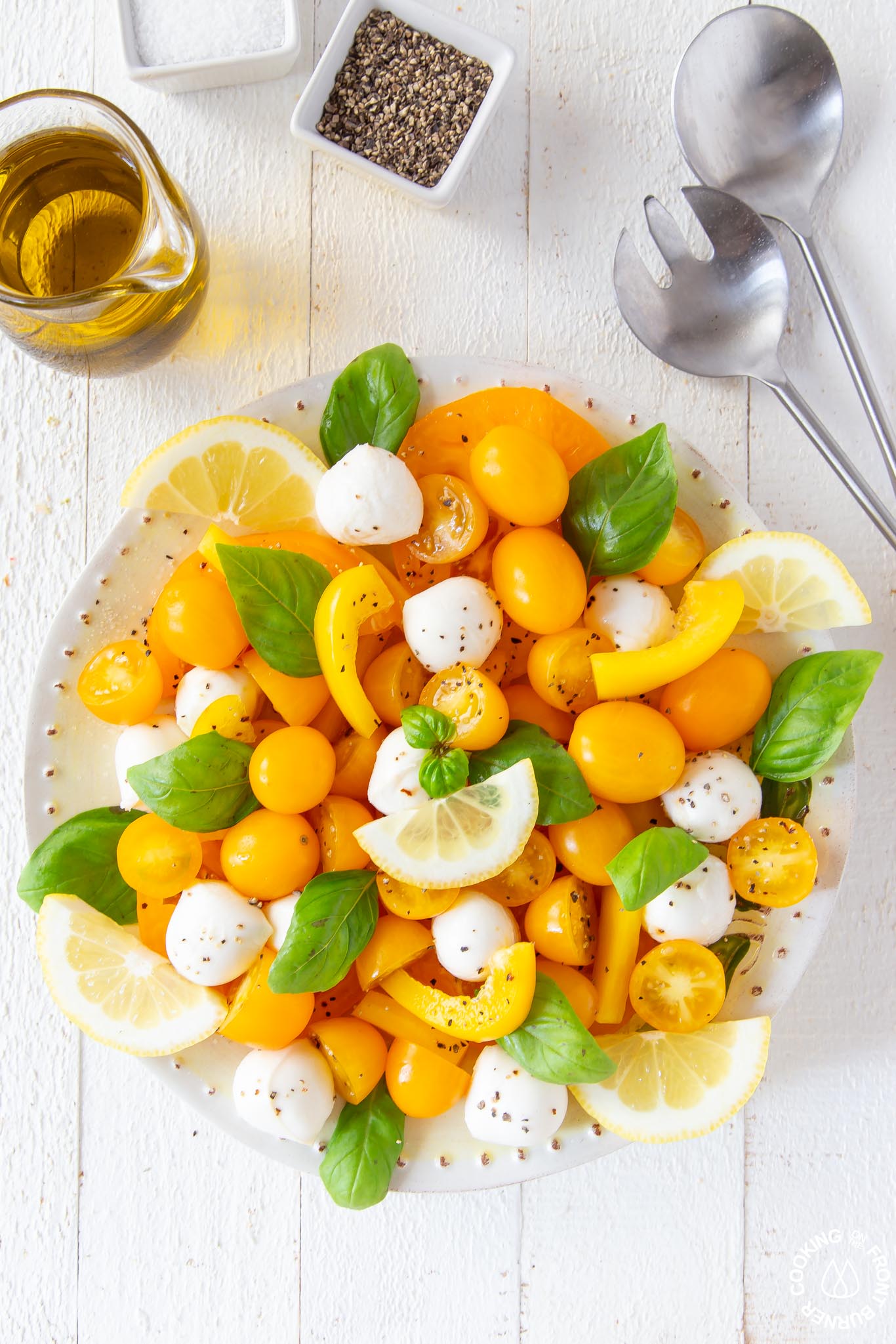 Lemon Caprese Salad | Cooking on the Front Burner