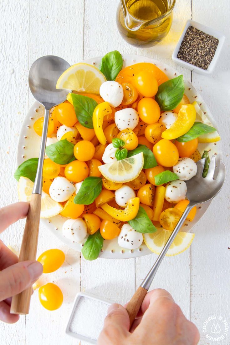 Lemon Caprese Salad | Cooking on the Front Burner