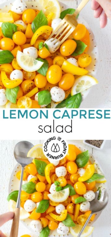 Lemon Caprese Salad | Cooking on the Front Burner