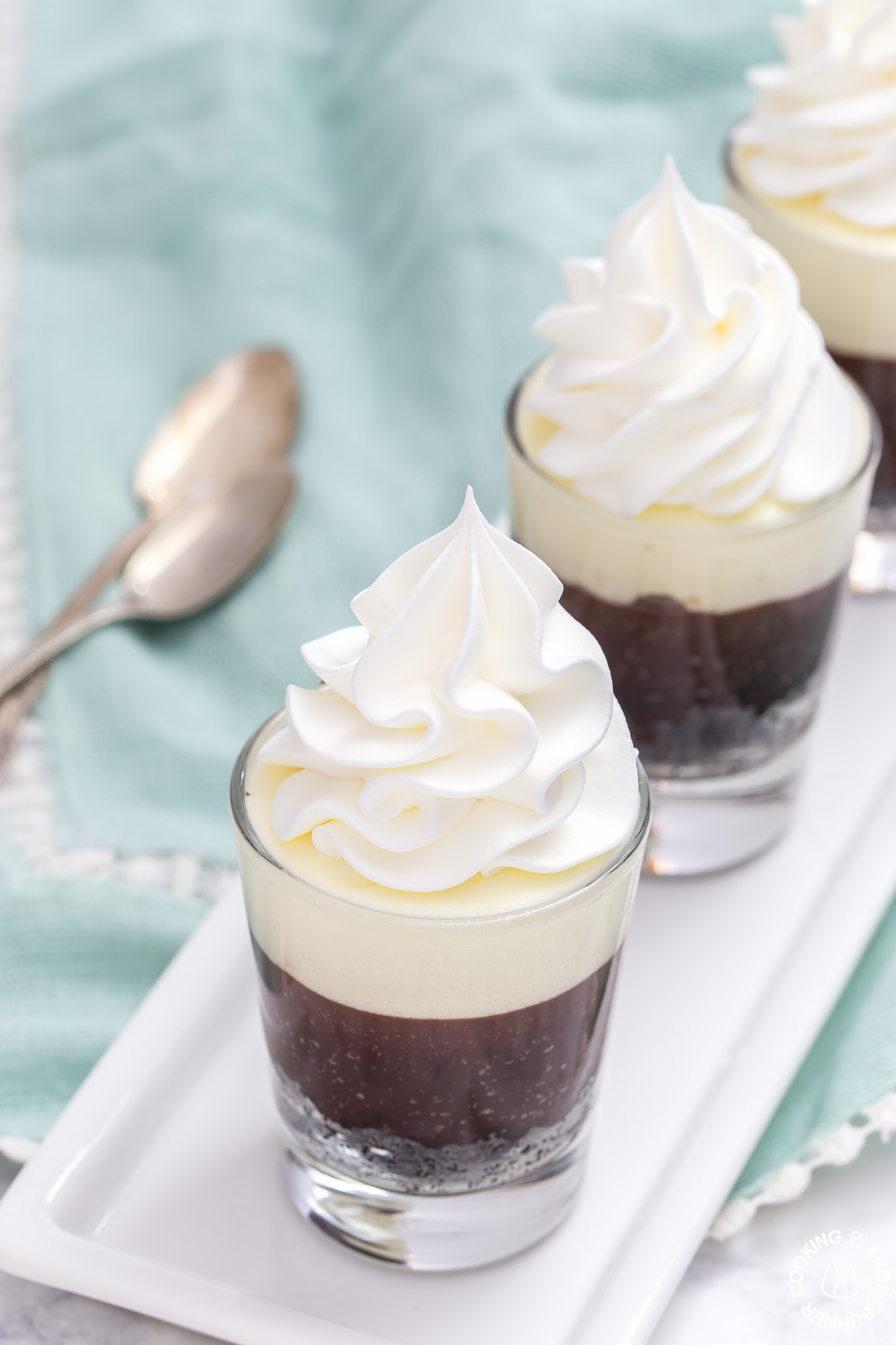 Double Chocolate Mousse Shooters | Cooking on the Front Burner