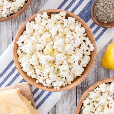 Lemon Parmesan Popcorn | Cooking on the Front Burner