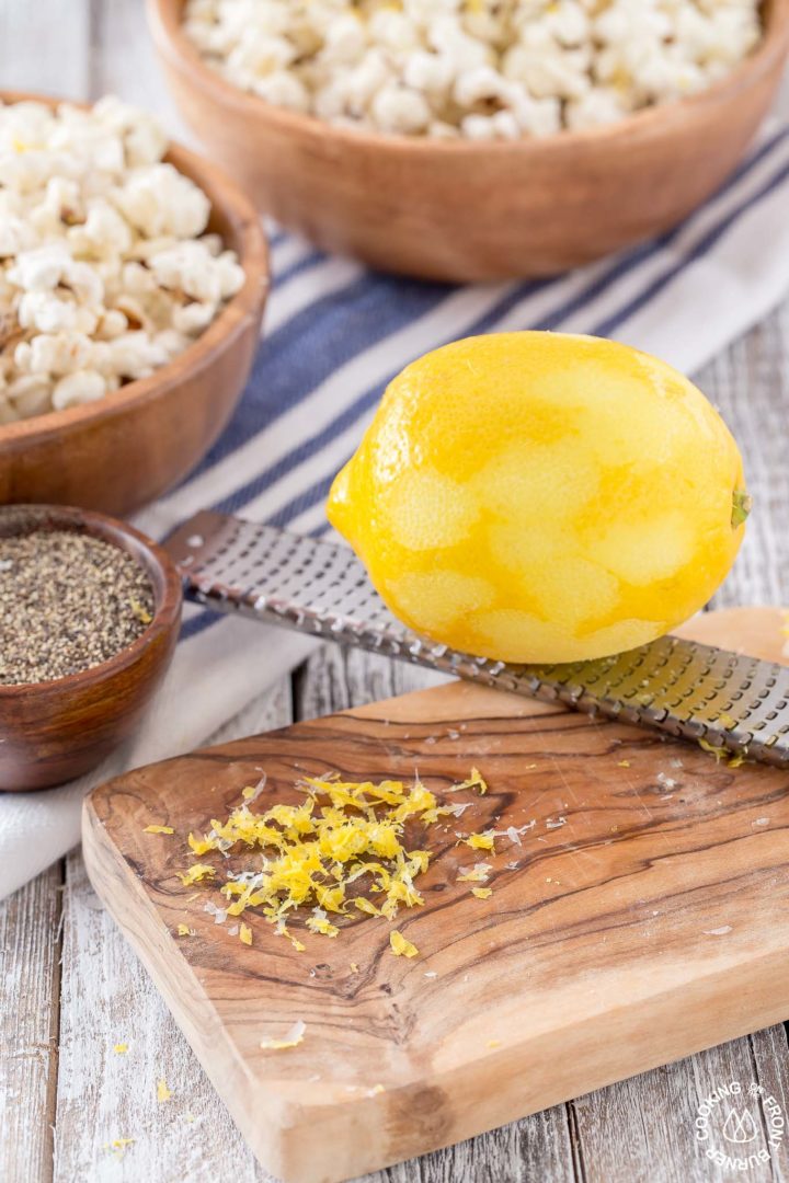 Lemon Parmesan Popcorn | Cooking on the Front Burner