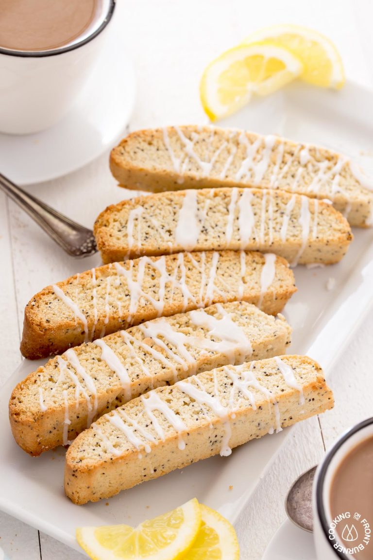Lemon Poppy Seed Biscotti | Cooking on the Front Burner