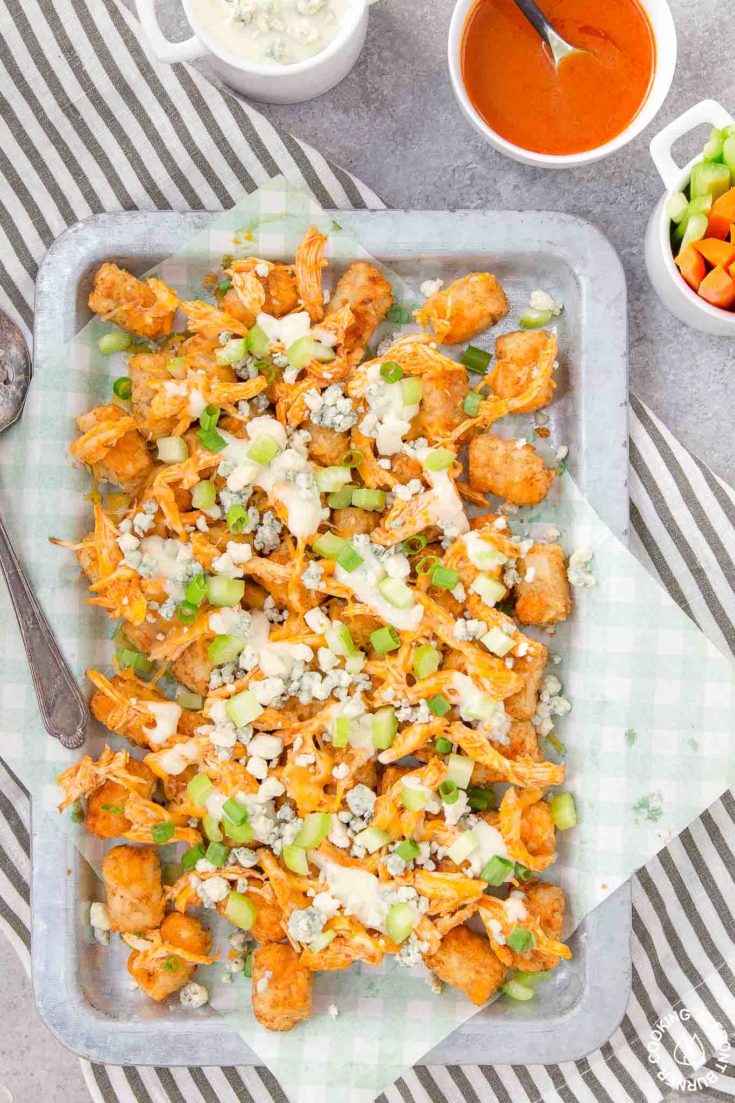 Buffalo Chicken Totchos | Cooking on the Front Burner