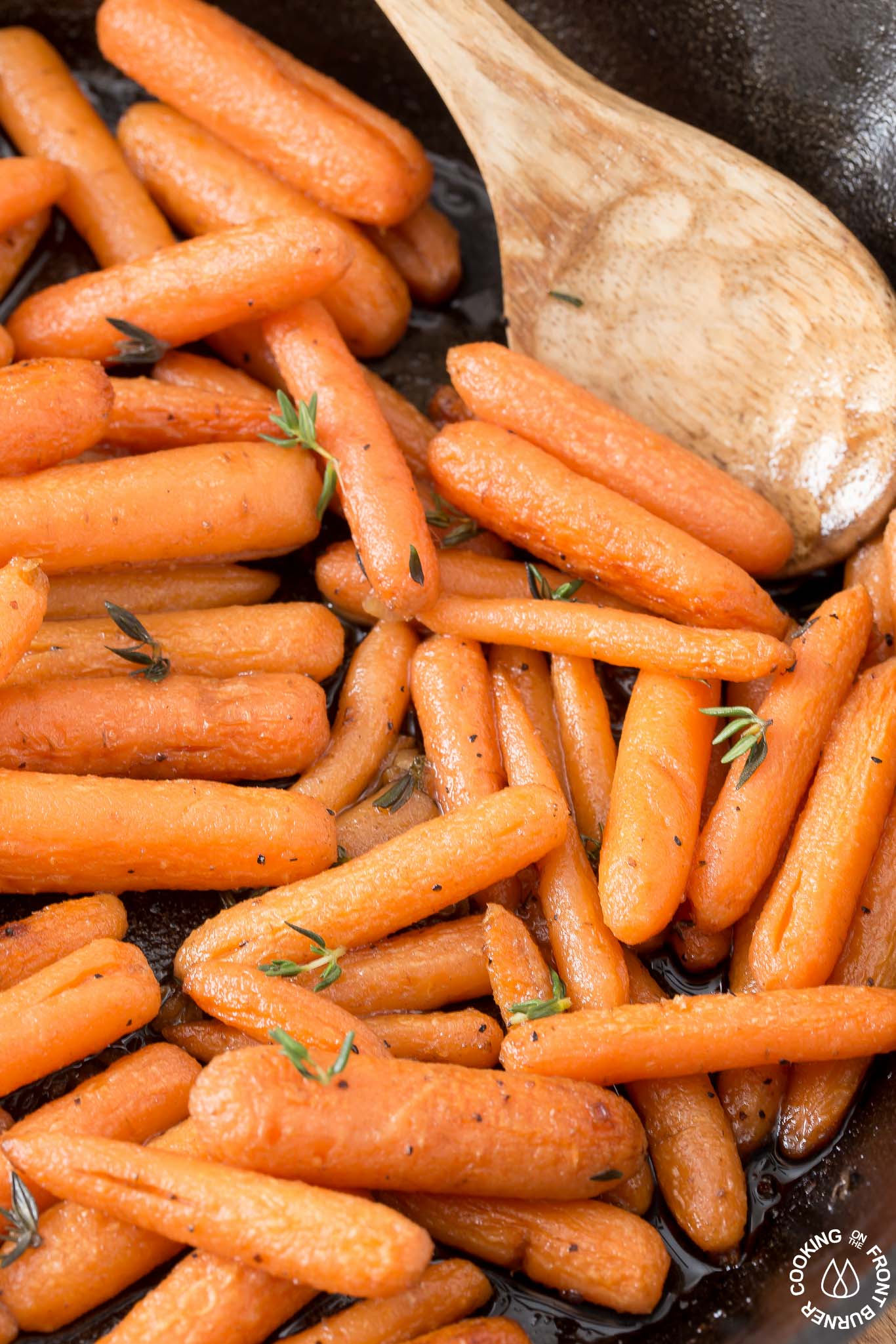 Skillet Brown Butter Carrots | Cooking on the Front Burner