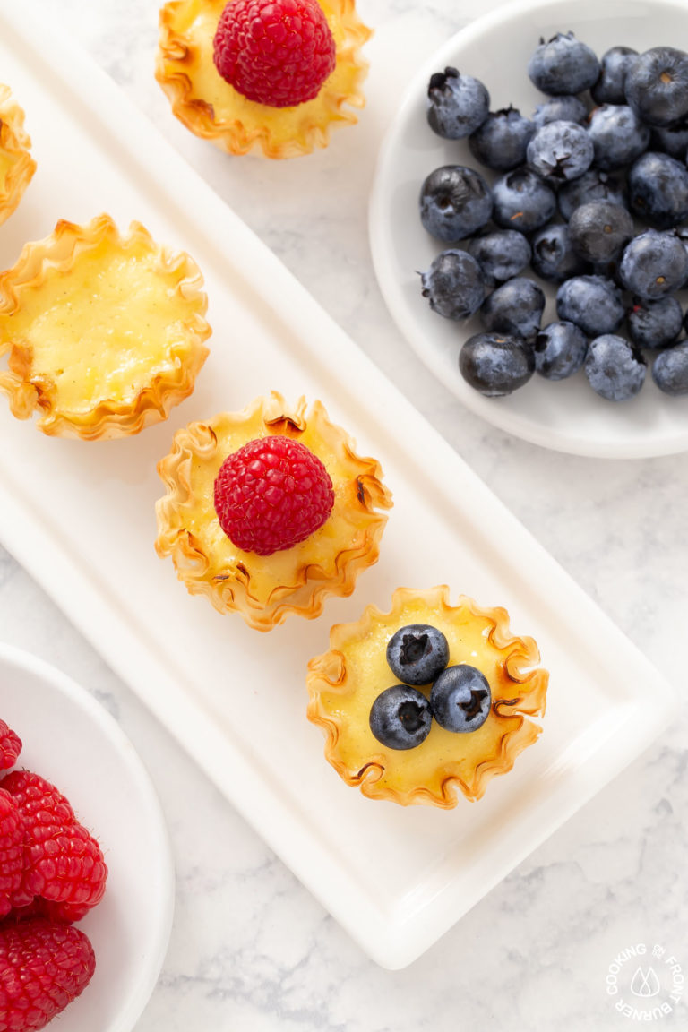 Lemon Ricotta Mini Tarts | Cooking on the Front Burner
