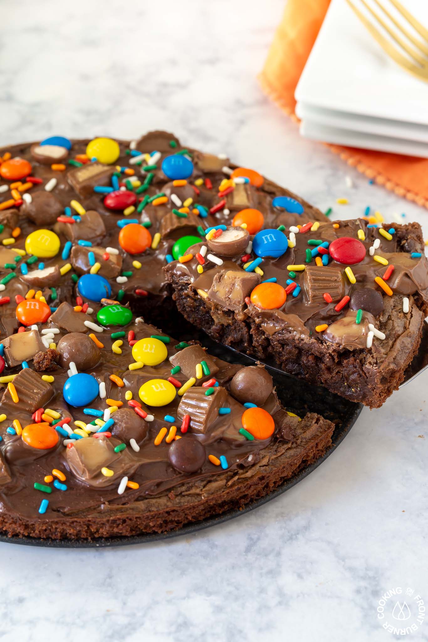 Candy Brownie Pizza | Cooking on the Front Burner