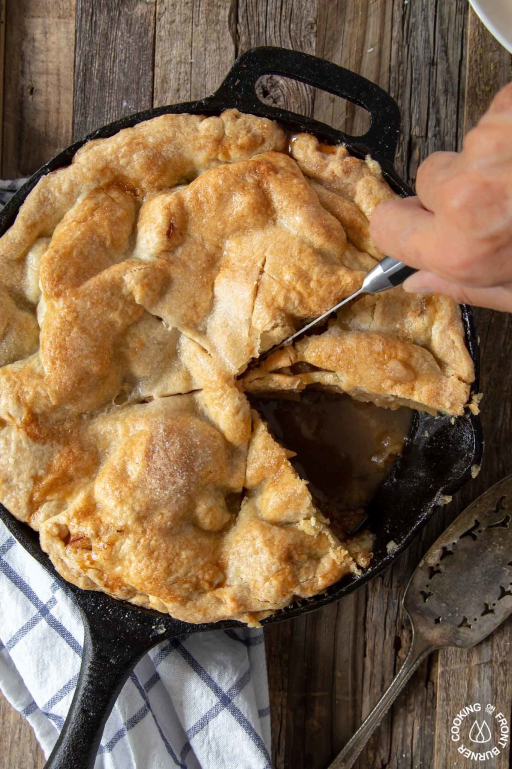 Cast Iron Skillet Apple Pie | Cooking on the Front Burner