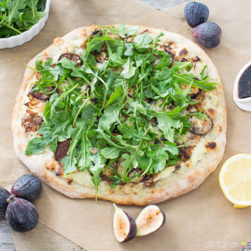 Fresh Fig Pizza with Arugula | Cooking on the Front Burner