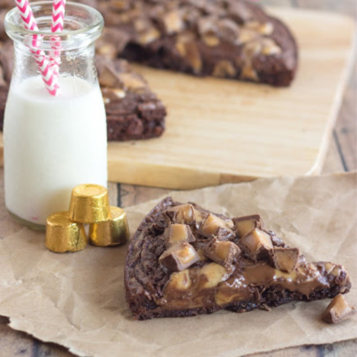 Easy Rolo Brownie Pizza | Cooking on the Front Burner