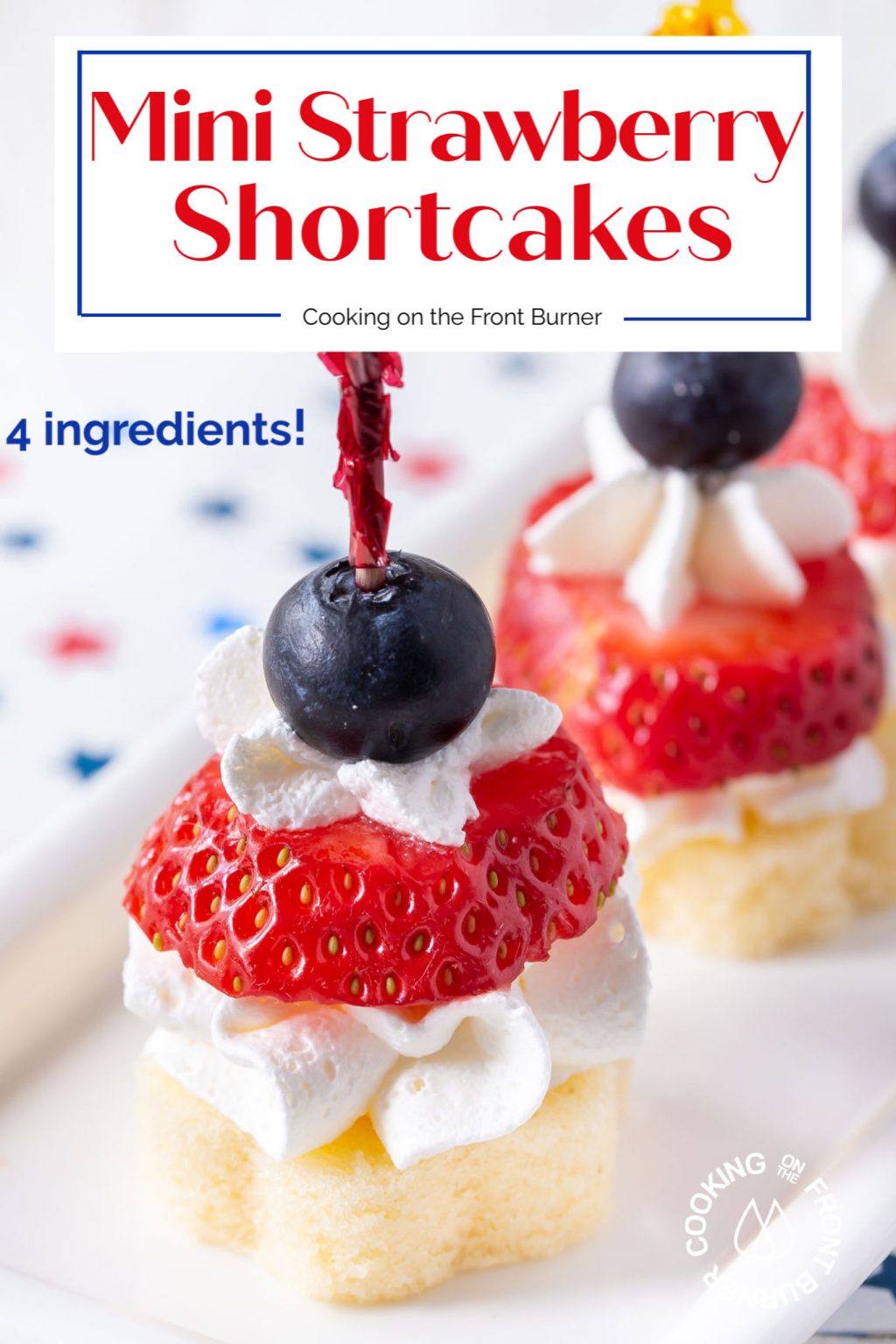 Mini Strawberry Shortcake Bites | Cooking on the Front Burner