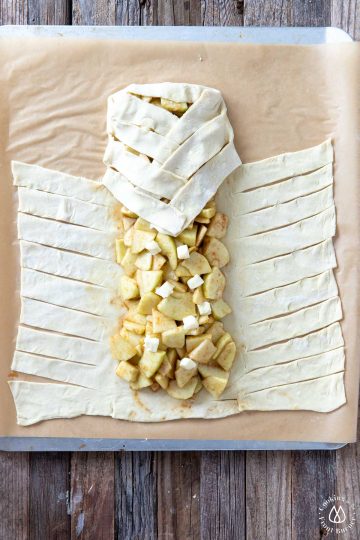 Apple Puff Pastry Strudel | Cooking on the Front Burner